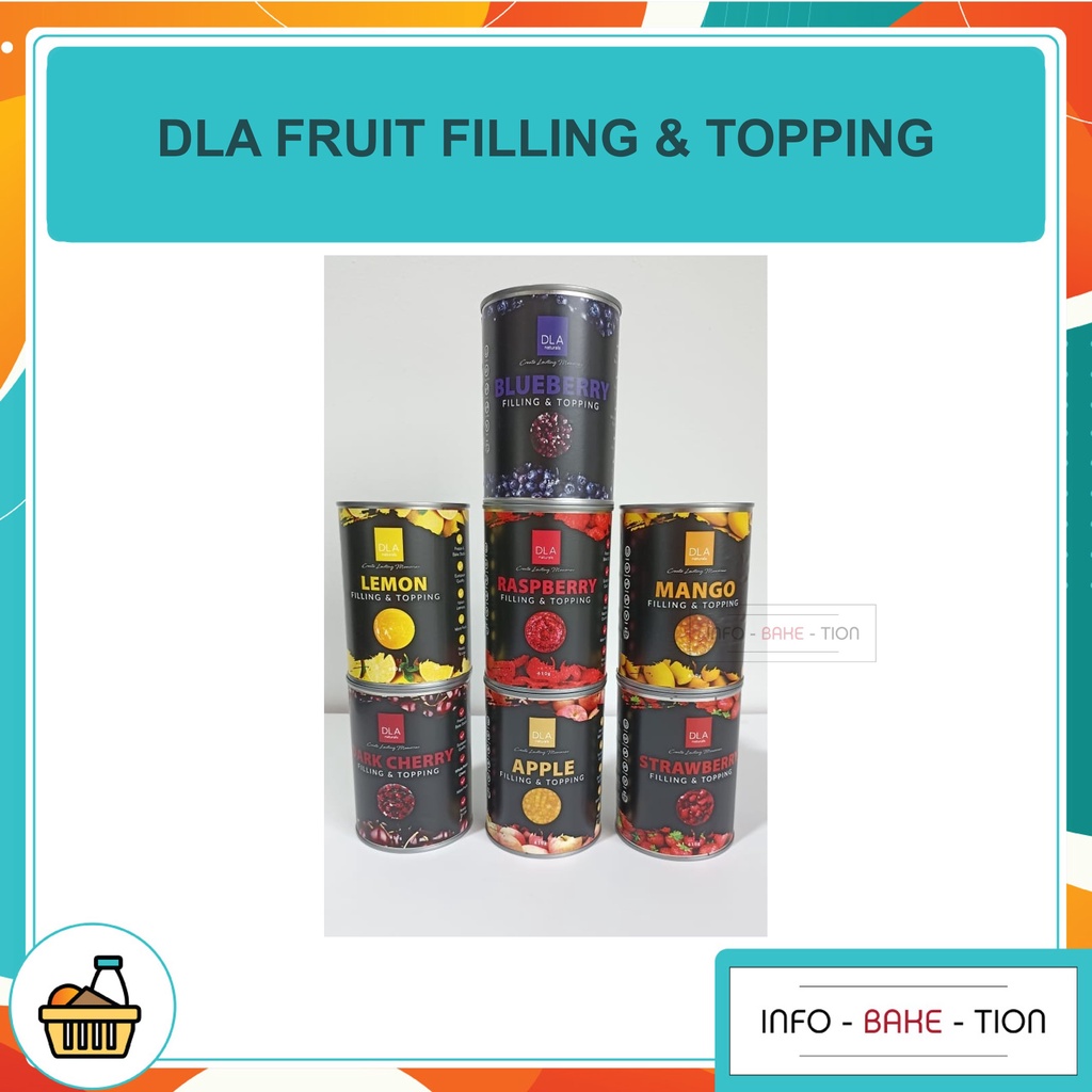 DLA Lafruta Fruit Filling Apple/ Blueberry/ Dark Cherry/ Lemon/ Mango ...