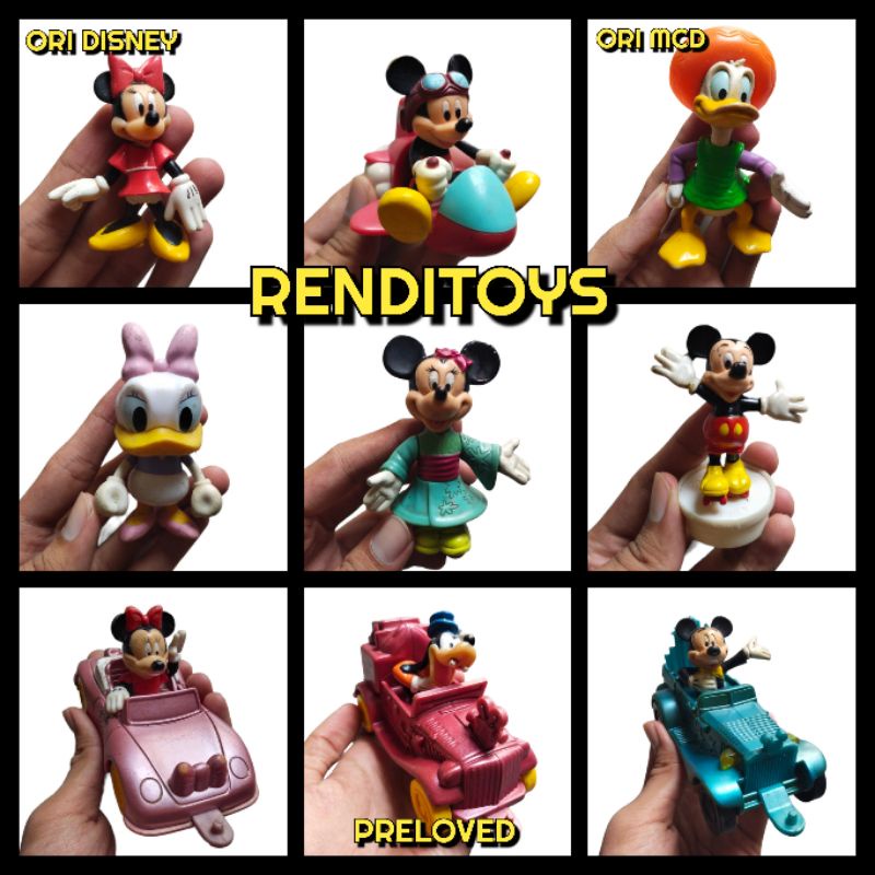 Happy Meals kfc McDonald's donald duck Mickey Mouse goofy Action Figure ...