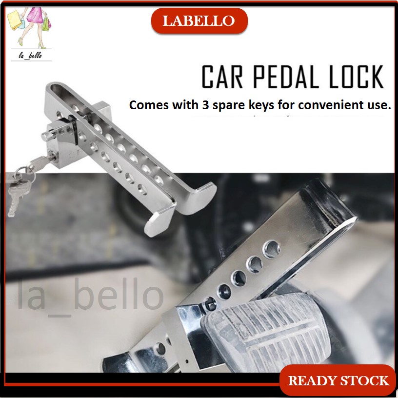 [PREMIUM QUALITY] 304 Stainless Steel Car Lock Pedal Lock Anti-Theft ...