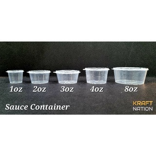 [Ready Stock] 10 PCS 1oz/2oz/3oz/4oz/8oz PP5 Sauce Container / Deli ...
