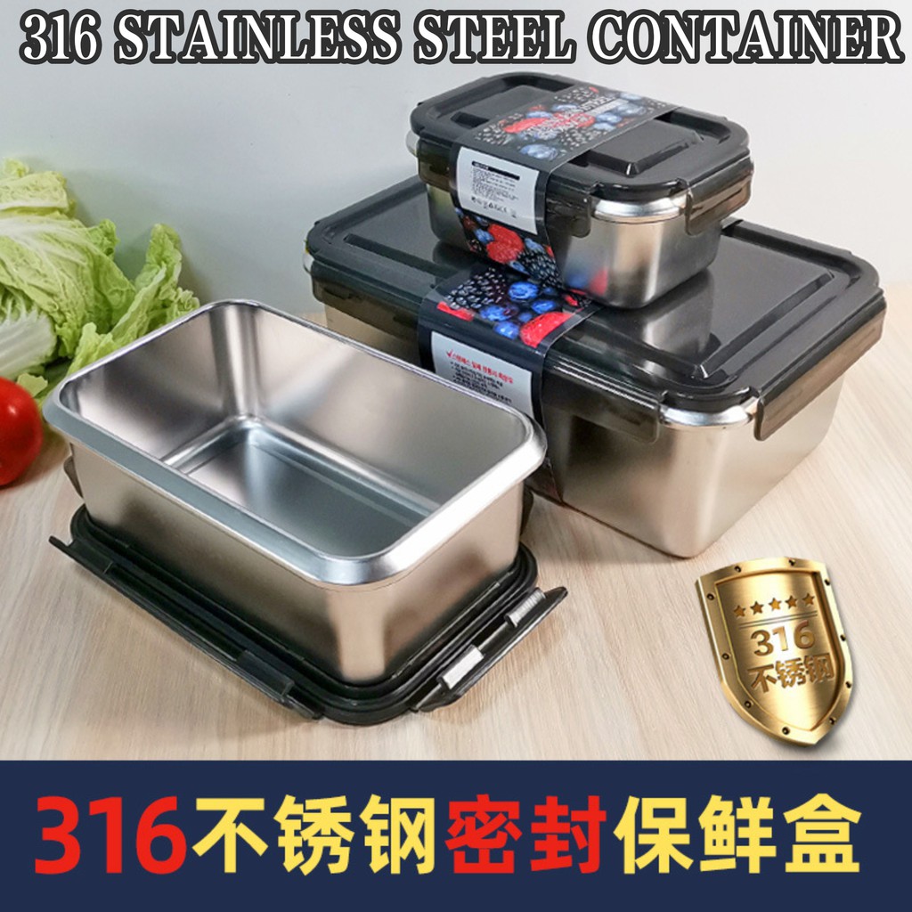SUS316 Stainless Steel Food Container | Shopee Malaysia