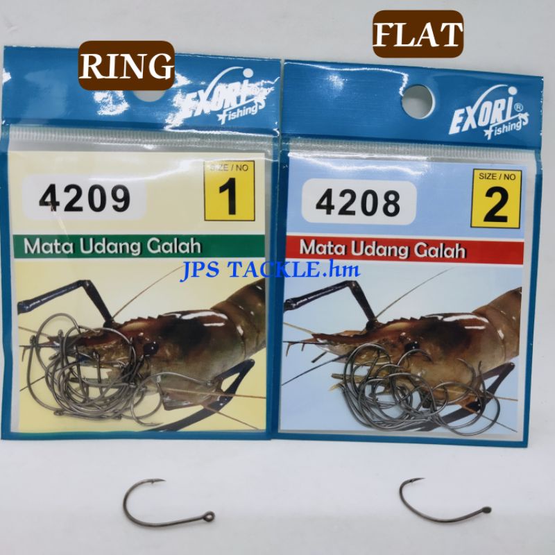 Exori Mata udang Galah 4208/4209 prawn hook mata kail udang | Shopee ...