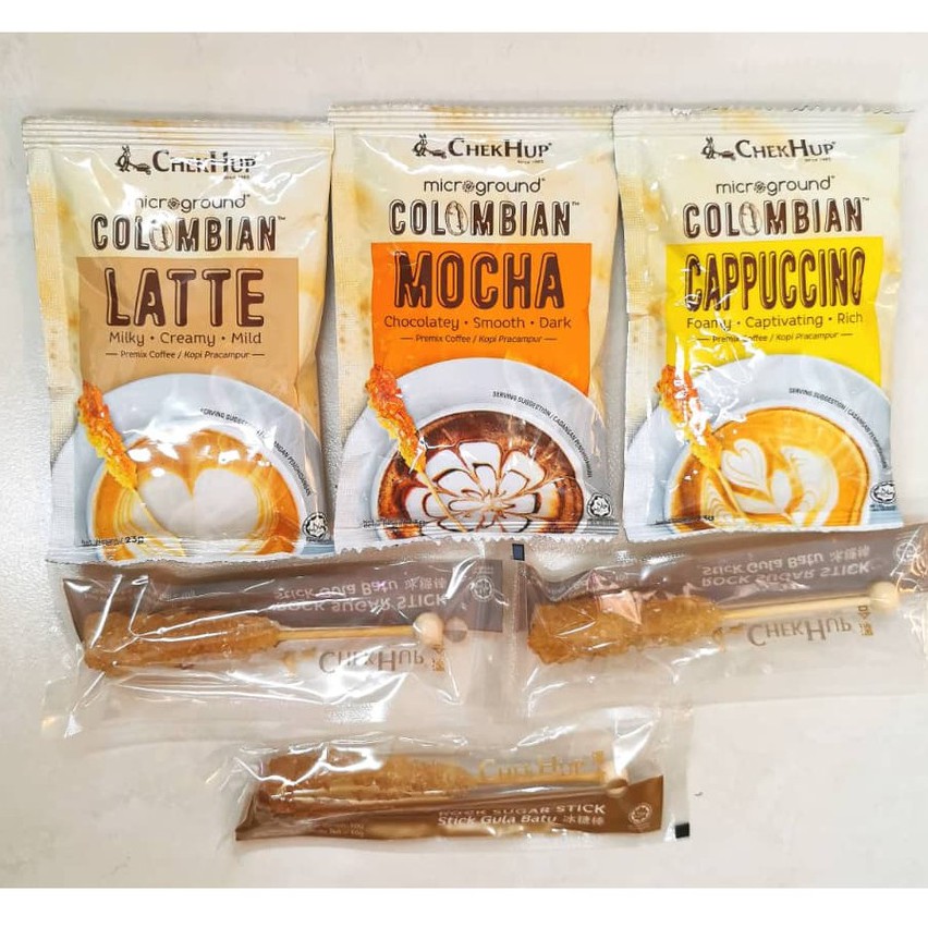 [HALAL]Chek Hup Microground Colombian Coffee with rock sugar (28g ...