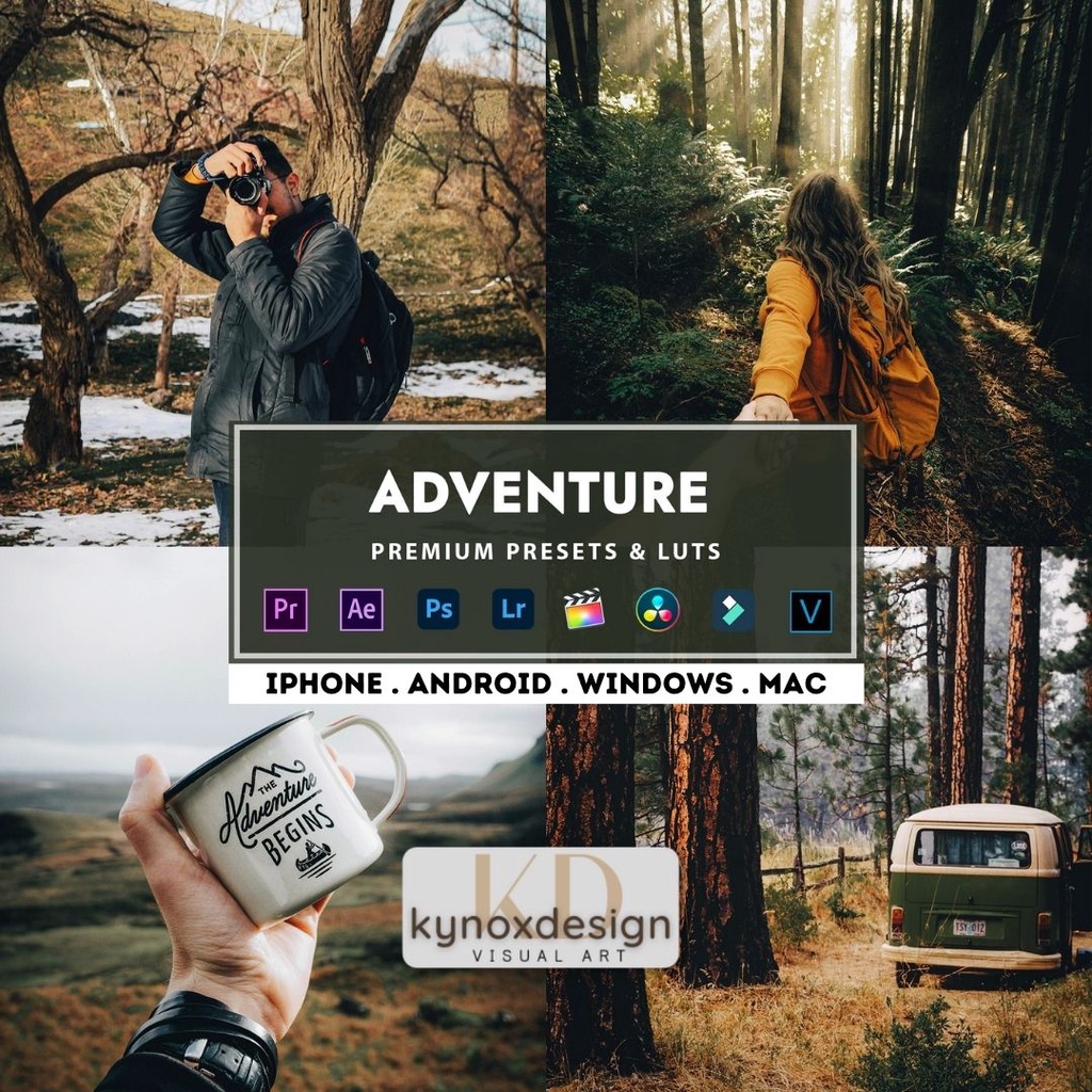 [Premium Lightroom Preset or LUTs] 𝐀𝐃𝐕𝐄𝐍𝐓𝐔𝐑𝐄 for LR/LR(mobile)/PR/AE/PS/FCPX/DaVinci Resolve ...