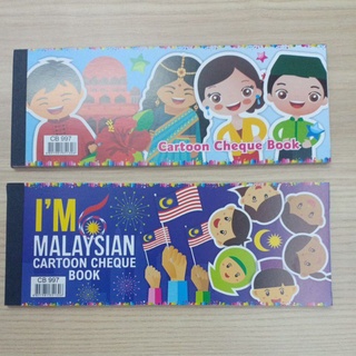 Merdeka Cartoon Cheque Book Random | Shopee Malaysia