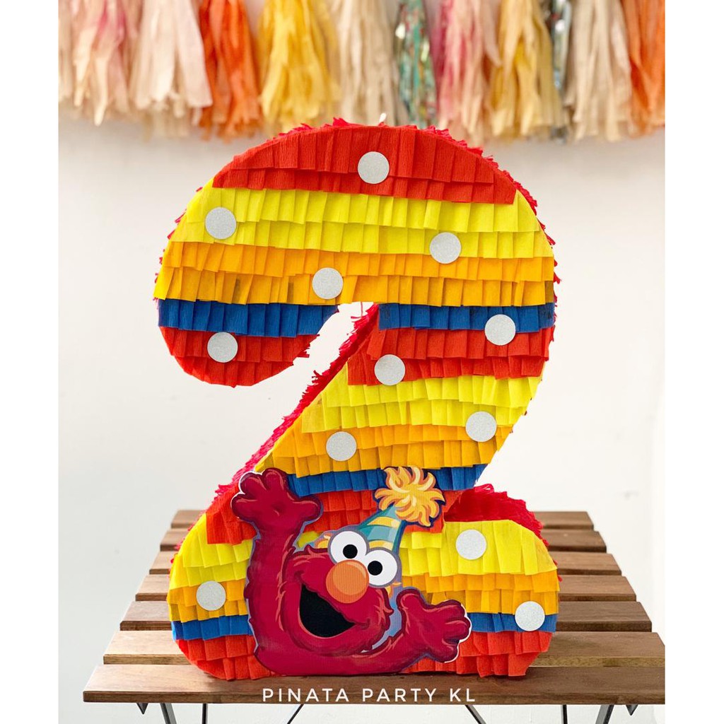 No 2 Elmo Sesame Street theme premium pinata | Shopee Malaysia