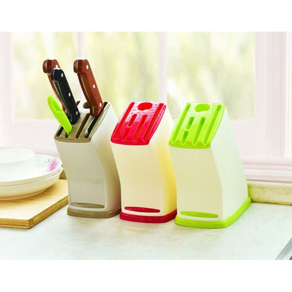 Kitchen Knives Storage Rack Kitchen Knife Holder Multifunction Plastic ...