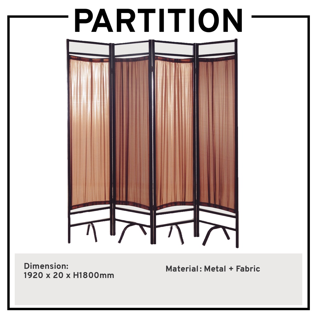 Partition Room Divider Screen Folding Divider 4pcs Partition | Shopee ...