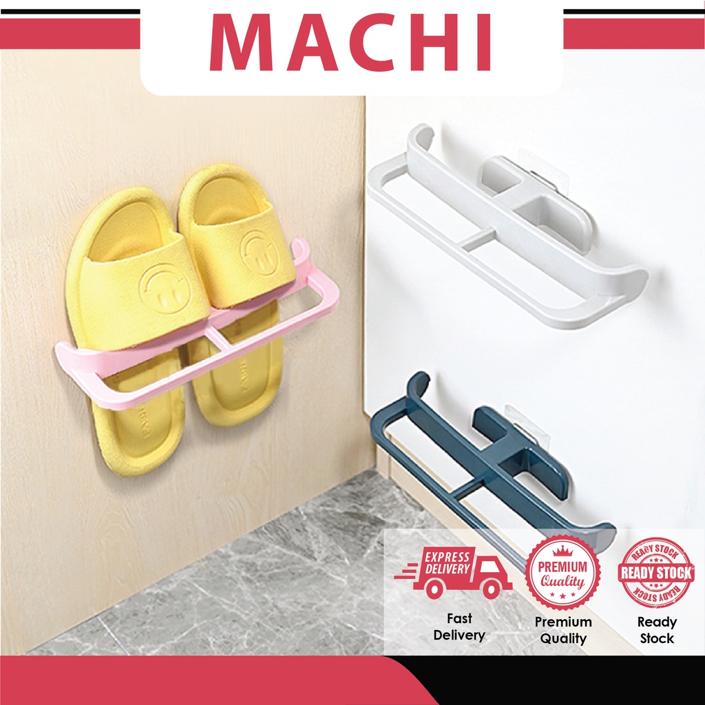 Simple Modern Slippers Holder Wall Mounted Hanging Slipper Rack Shoes ...