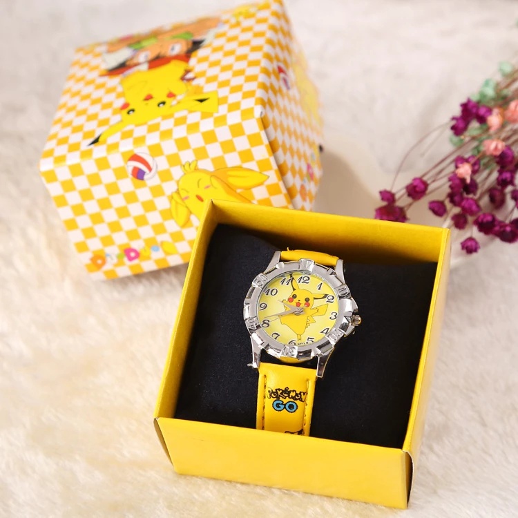 Pokemon Pikachu Go silicone watch kids quartz wrist cartoon Figure boys ...