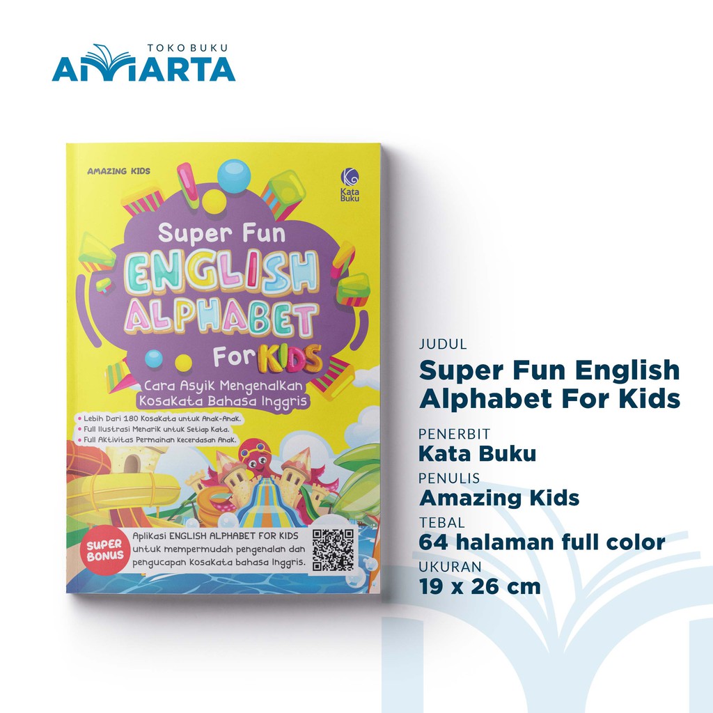 Super Fun English Alphabet For Kids (English For Kids) | Shopee Malaysia