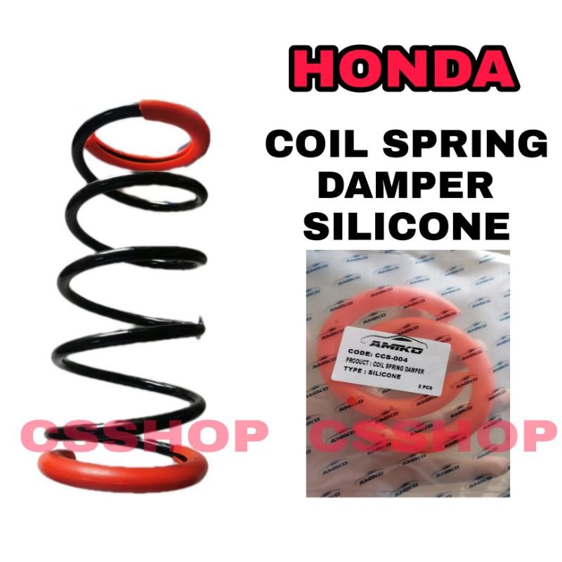 EL HONDA COIL SPRING RUBBER DAMPER SILICONE FRONT / REAR SAME USE ...