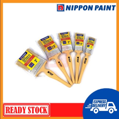 NIPPON PAINT HALAL Synthetic Paint Brush / Berus Cat Sintetik/ Berus Plastik / Brush Nippon ...