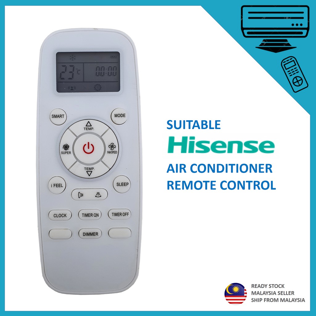Hisense Replacement For Hisense Air Cond Aircond Air Conditioner Remote ...