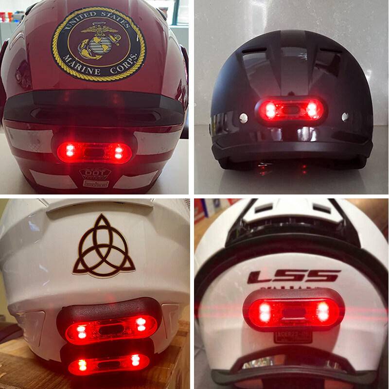 Helmet Cycle Bike Helmet Night Safety Signal Warning Light LED Light ...
