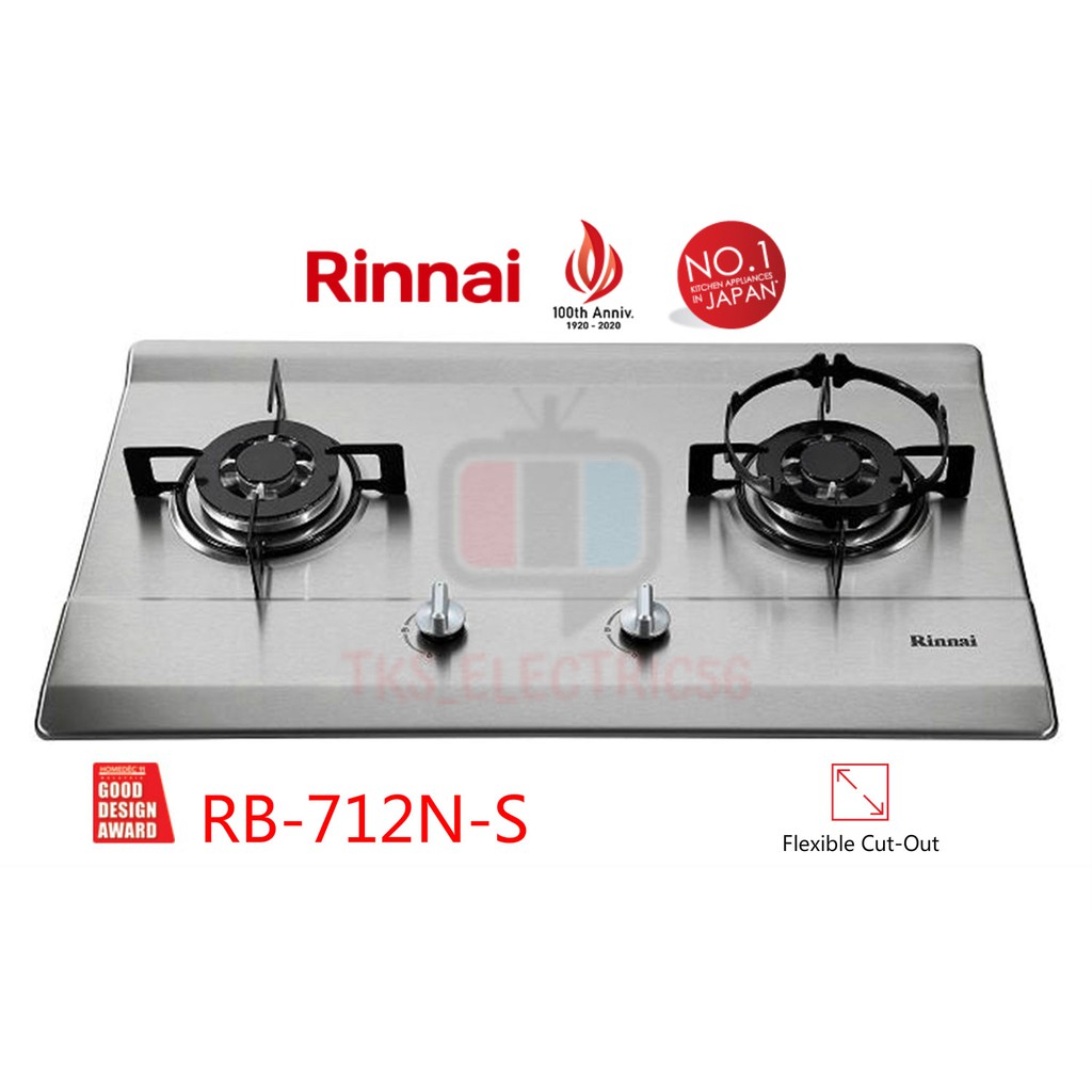 RINNAI BUILT IN GAS HOB RB-712N-S | Shopee Malaysia