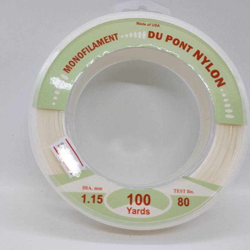 DU PONT NYLON line monofilament 100Yrds DUPONT NYLON | Shopee Malaysia
