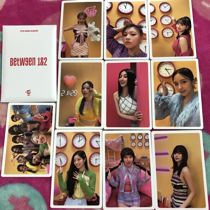 [LOOSE] TWICE Between 1&2 Talk That Talk Official Pre order Benefit PO Photocard Complete Ver ...