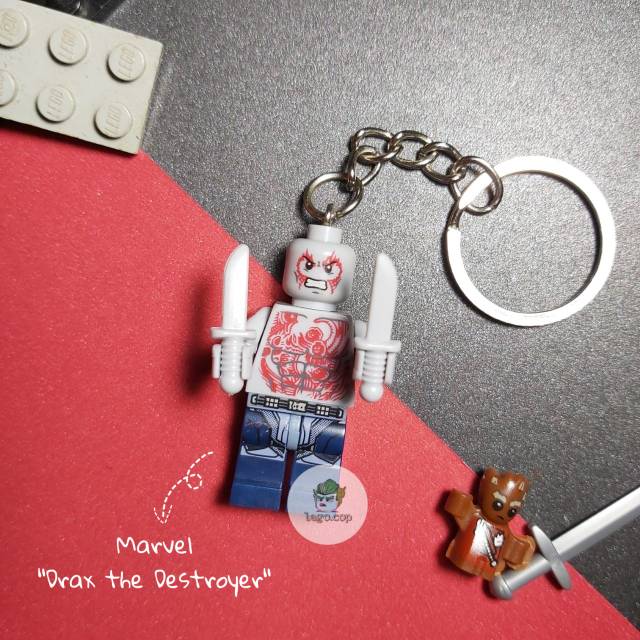 Marvel Avengers Minifigure Gotg Drax The Destroyer Lego Keychain | Shopee Malaysia