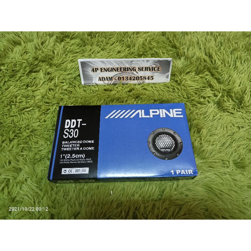 Alpine DDT-S30 25 mm 1 Tweeters Speaker 180W + Crossovers | Shopee Malaysia