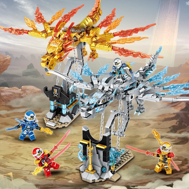 Ninja Floating Dragon Model Building Blocks Set Creative Tensegrity ...