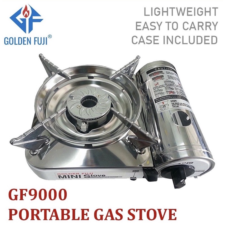 Golden Fuji GF9000 Stainless Steel Mini Portable Gas Stove | Shopee ...