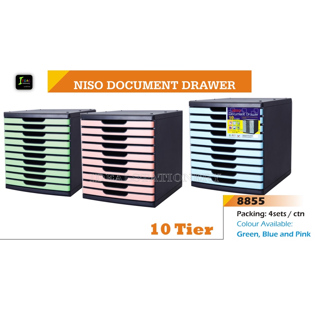 (OFFER) NISO Document Drawer (5/7/10 Tier) (8833/8844/8855) | Shopee ...