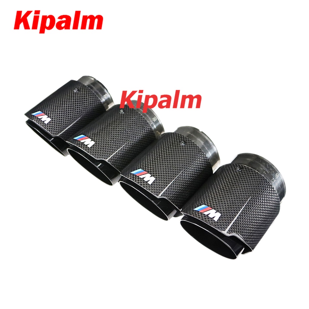 Gloss Black M Performance Carbon Fiber Exhaust Muffler Tips Exhaust ...