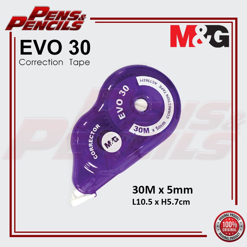 M&G EVO Correction Tape 30m×5mm Super Long ACT58371 / 58371 (1pc ...