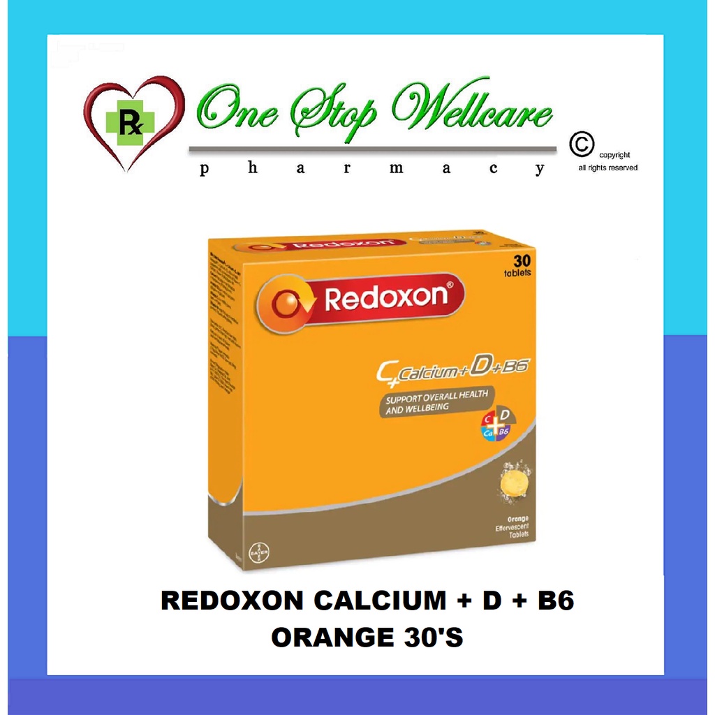 REDOXON CALCIUM +D +B6 30'S / 10'S (EXP: 06/2024) | Shopee Malaysia
