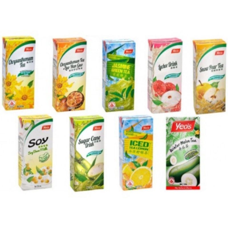 Yeos Air kotak 250 ml, tin 300 ml dan 1 liter | Shopee Malaysia
