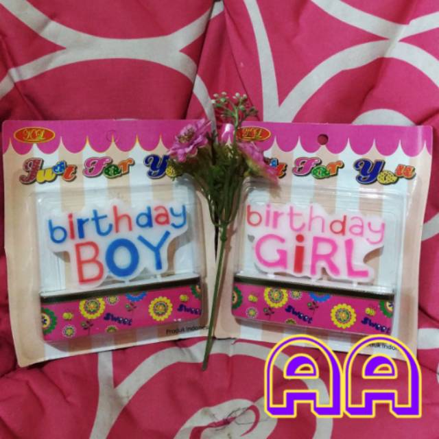 LILIN Birthday BOY / GIRL BIRTHDAY Candles BIRTHDAY Party Supplies ...