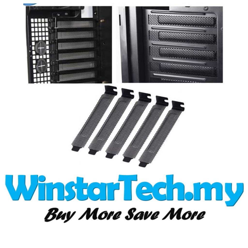 1PCS ATX Standard Case Vented PCI Slot Cover Bracket Shield Plate PC ...