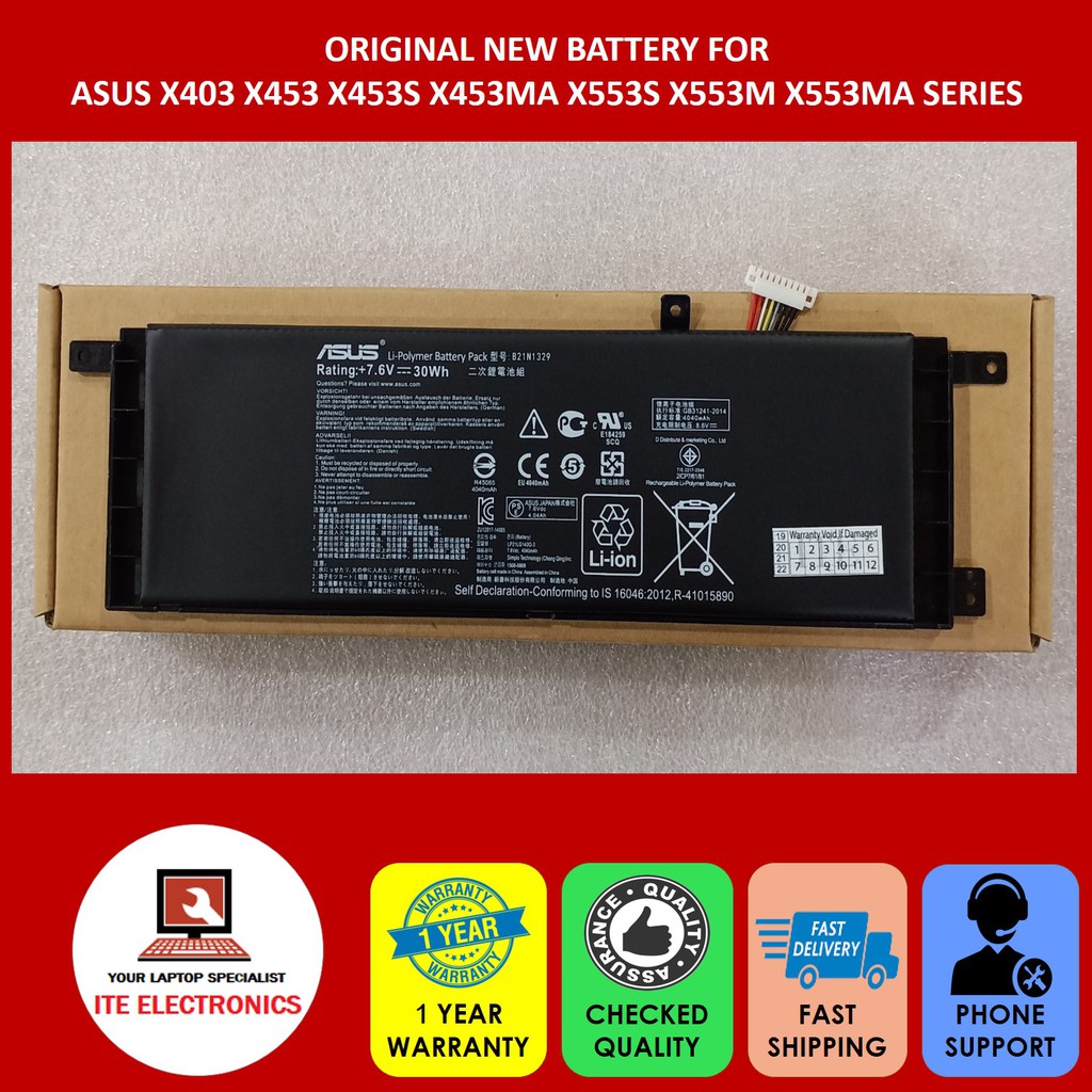 ORIGINAL NEW ASUS X403 X453 X453S X453MA X553S X553M X553MA BATTERY ...