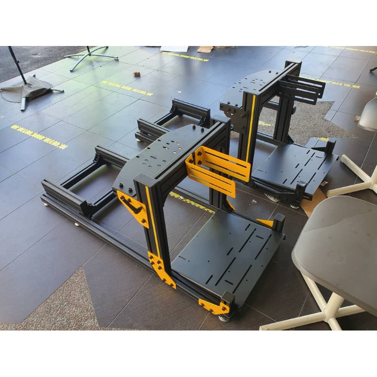 SIMMATCH RACING SIMULATOR STAND GT1 ALUMINIUM 4040/80 PROFILE SIM ...