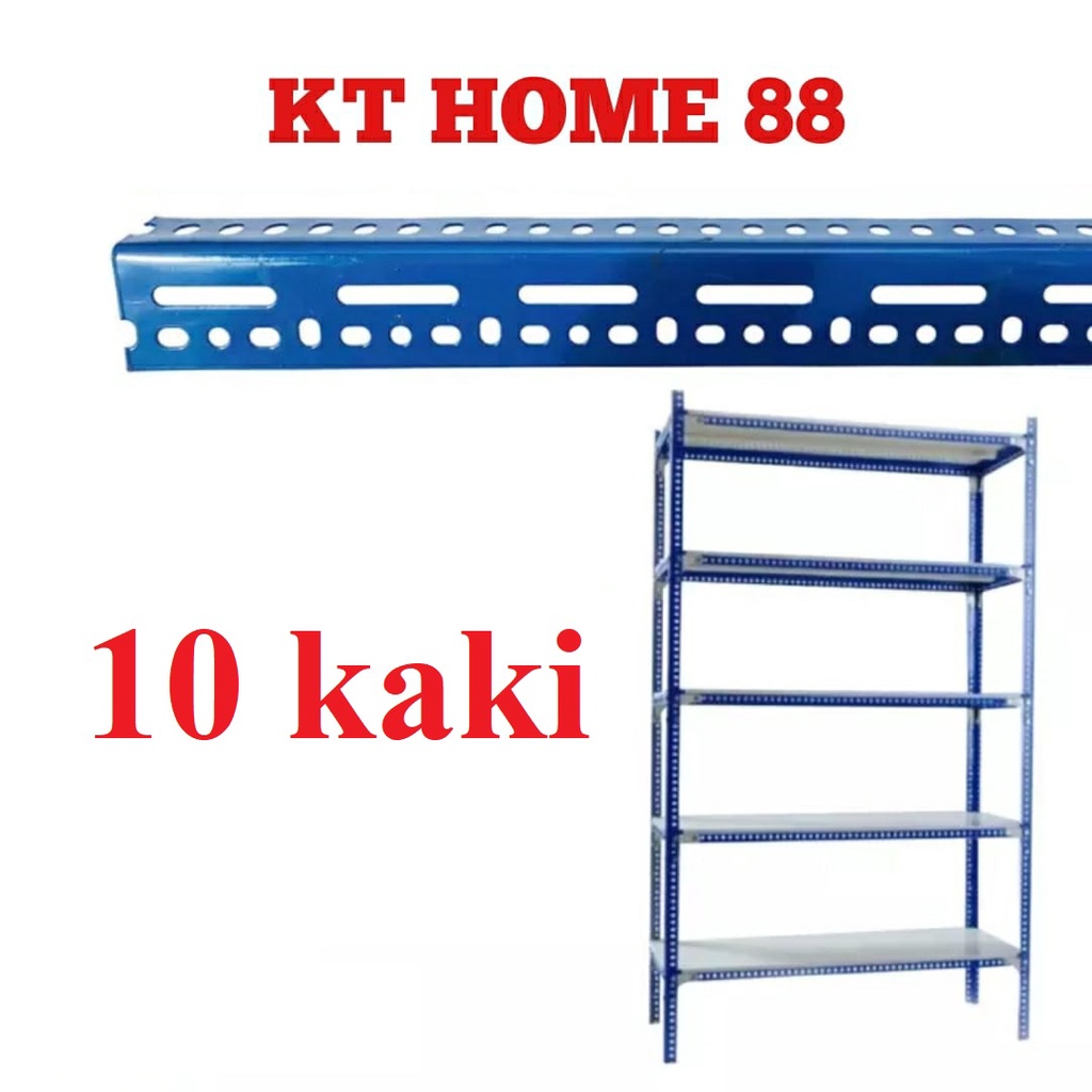 10 FEET 1-1/2" X 2-1/2" SLOTTED ANGLE BAR / BESI ANGLE RAK LUBANG ...
