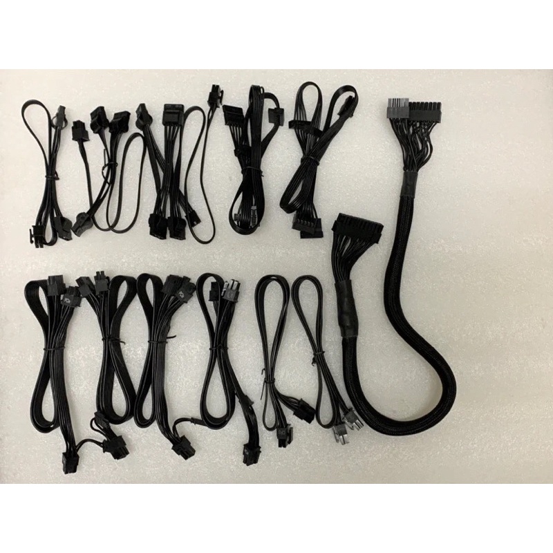 FULL SET CABLE ONLY Thermaltake Toughpower Grand RGB 850w / 1050w / 1200W 80 PLUS Platinum ...