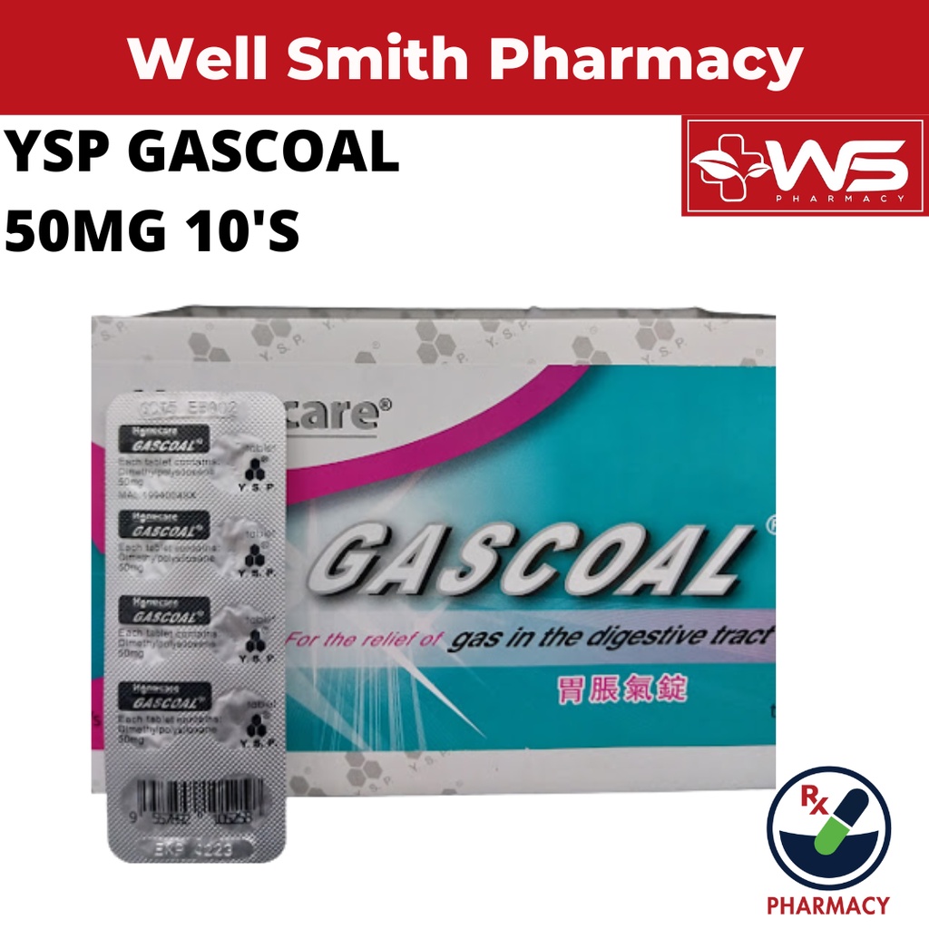 YSP GASCOAL 50mg for flatulence & gas expulsion | Shopee Malaysia