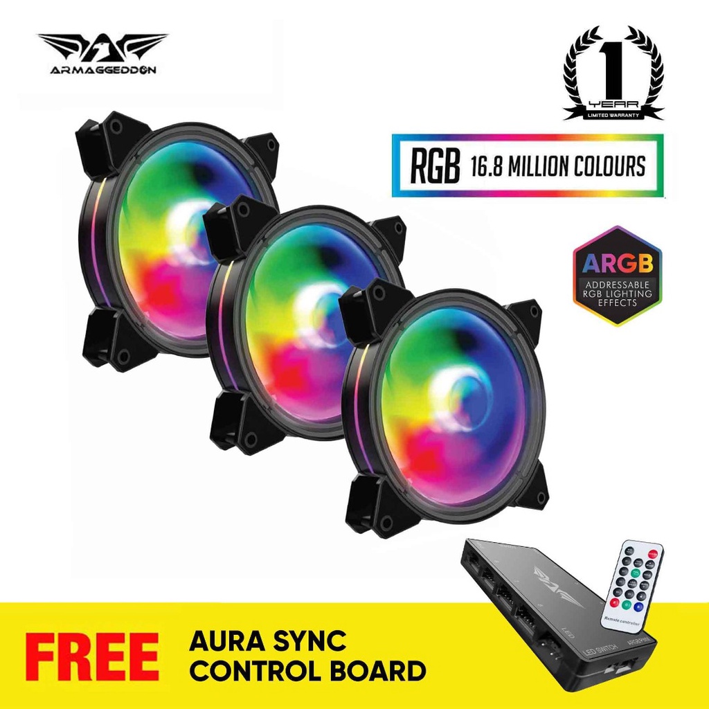 Armaggeddon Tessaraxx Command - 8.2R ARGB Controller | Combo PC Cooling ...