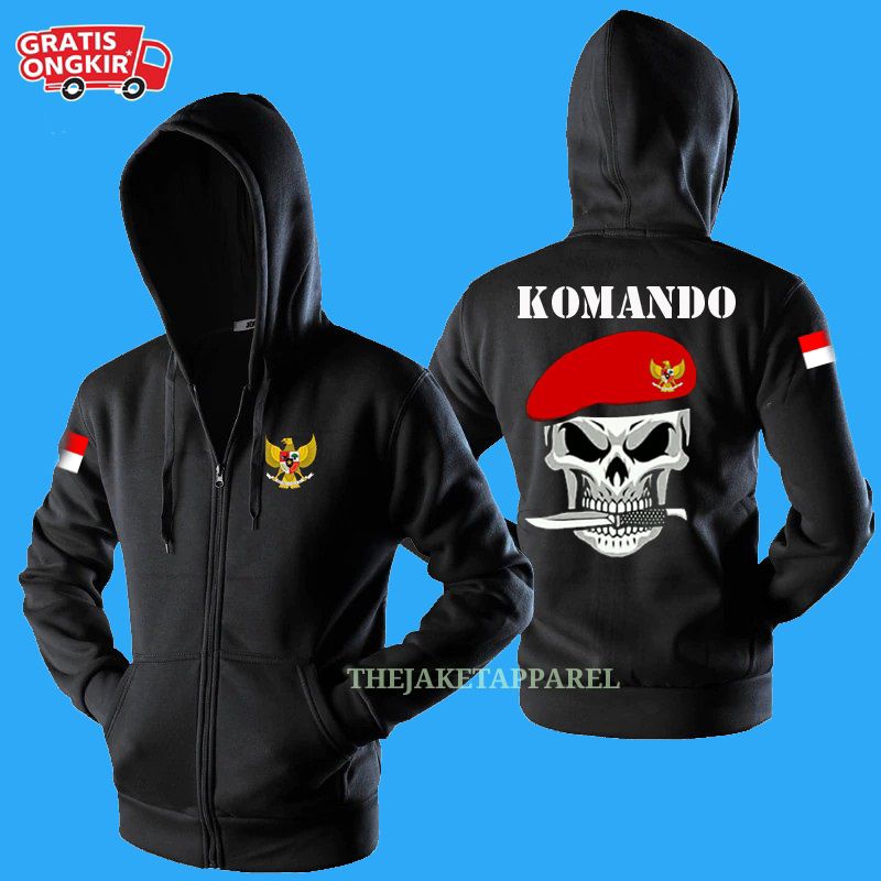 Kopassus garuda costum Commando zipper hoodie Jacket/Commando zipper ...