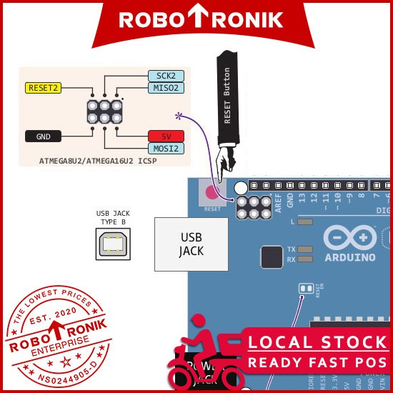 UNO SMD (FT232) ATmega328 Microcontroller Development Board - Arduino Compatible Type-B Type-C ...