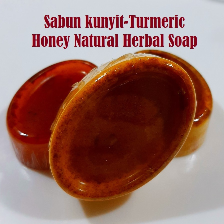 Sabun kunyit-Turmeric&Honey Collagen Nature Herbal Soap/Sabun Halal ...