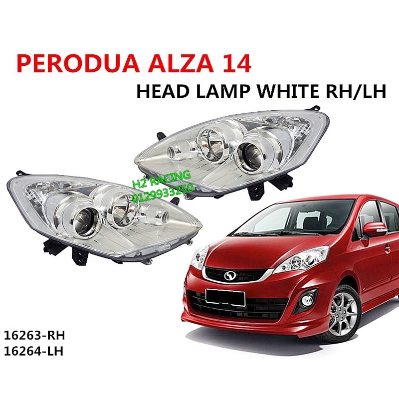 Perodua Alza 14-20 Head Lamp Lampu Depan front Light Big lamp | Shopee ...