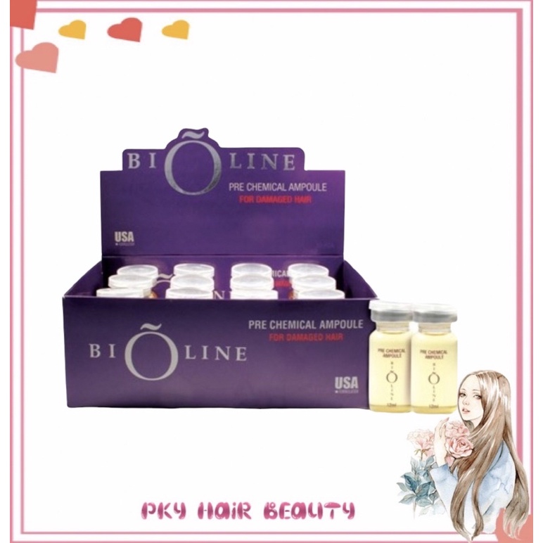 Bioline Active Pre Chemical Ampoule For Damaged Hair ( One small bottle ...