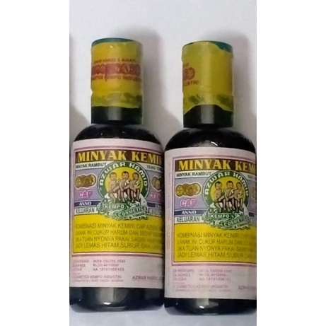 MINYAK RAMBUT BUAH KERAS (KEMIRI) CAP TIGA ANAK 65ML | Shopee Malaysia