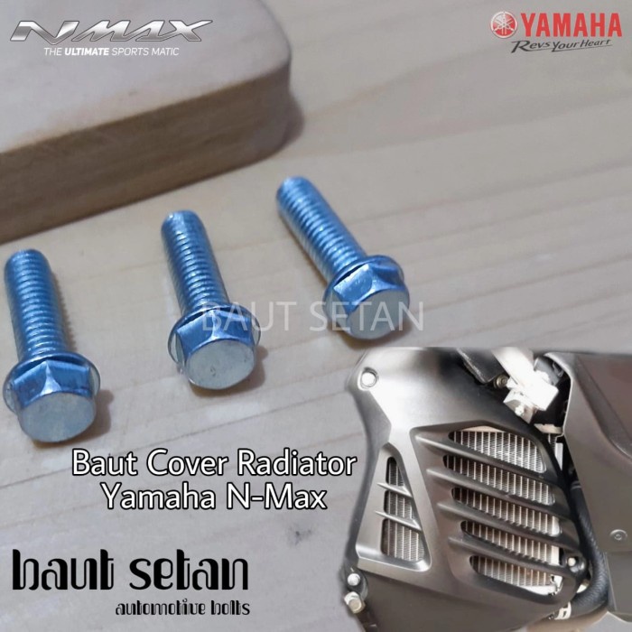 Yamaha N-Max radiator cover set bolts/nmax radiator cover bolts ...