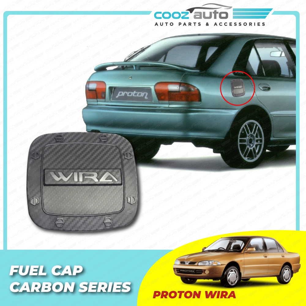 Proton Wira Fuel Tank Cover Protector Fuel Cap Trim Chrome Carbon ...