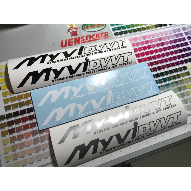 STICKER KERETA PINTU BELAKANG UNTUK PERODUA #MYVI #DVVT | Shopee Malaysia