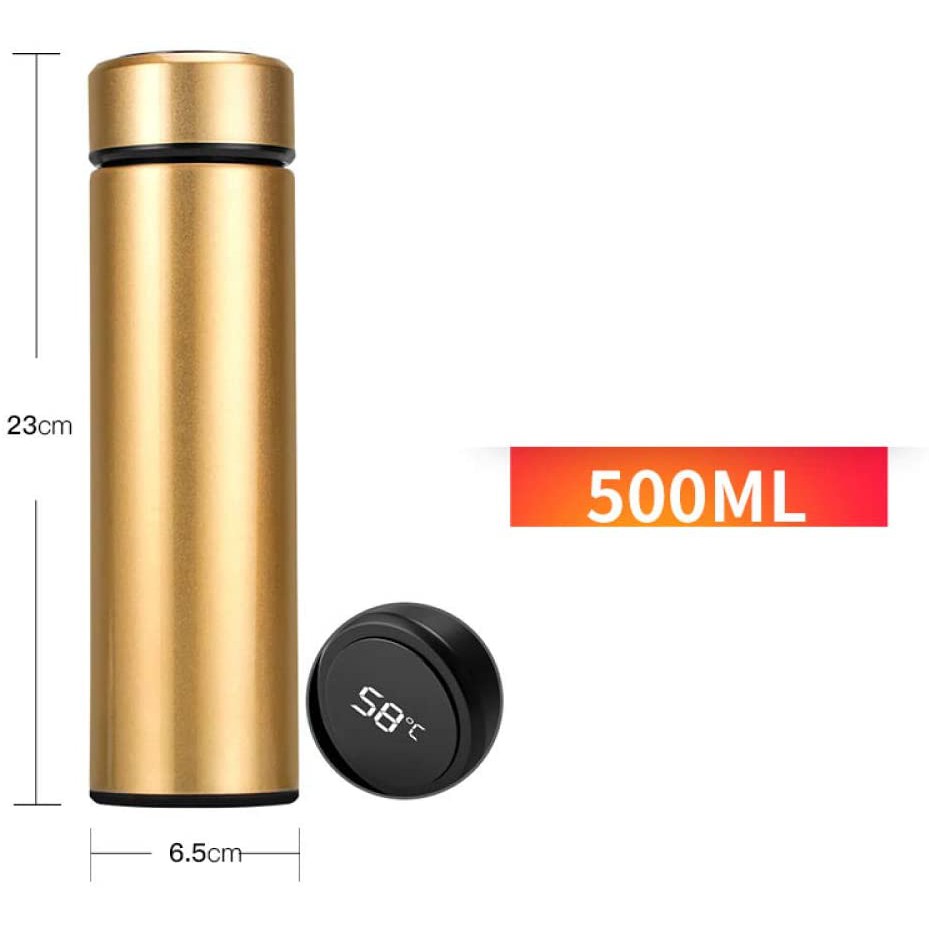 300ml 500ml LED Temperature Thermal Thermos Flask AI Touch Flask Botol Suhu Smart LED ...