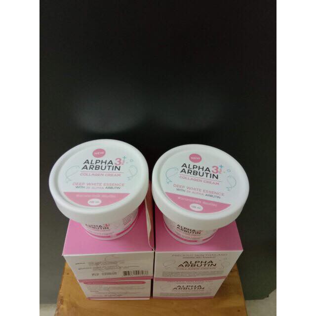 1 New Alpha Arbutin Collagen 3+ Plus Skin Whitening Cream (square box ...